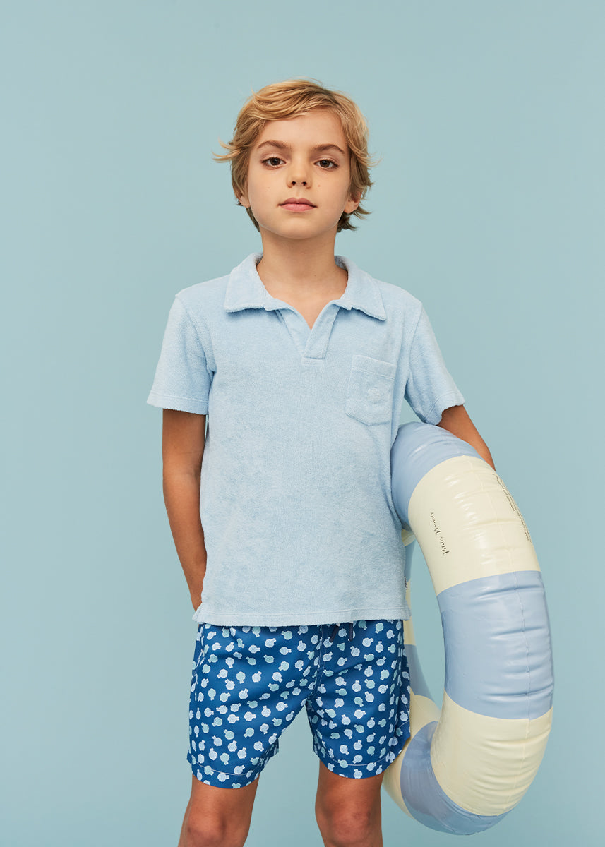 Blue Puffer Fish Boy's Swim Shorts – J&Josh